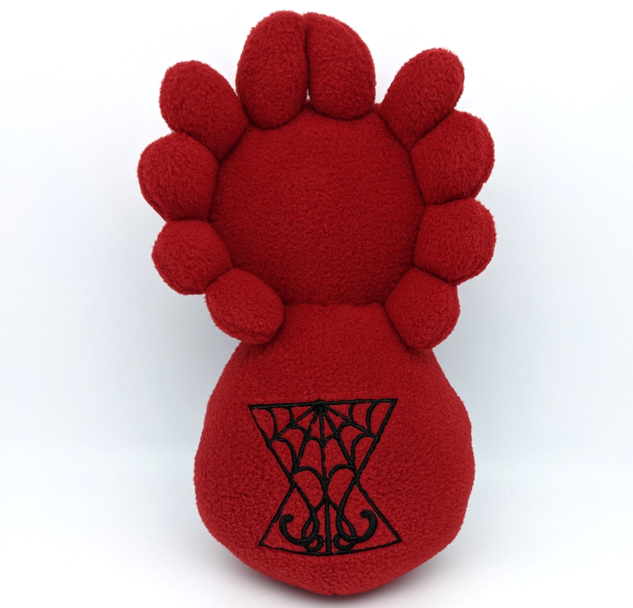 Spider Plushie Red Widow Hearts Hourglass Plush Fleece Stuffie - Etsy