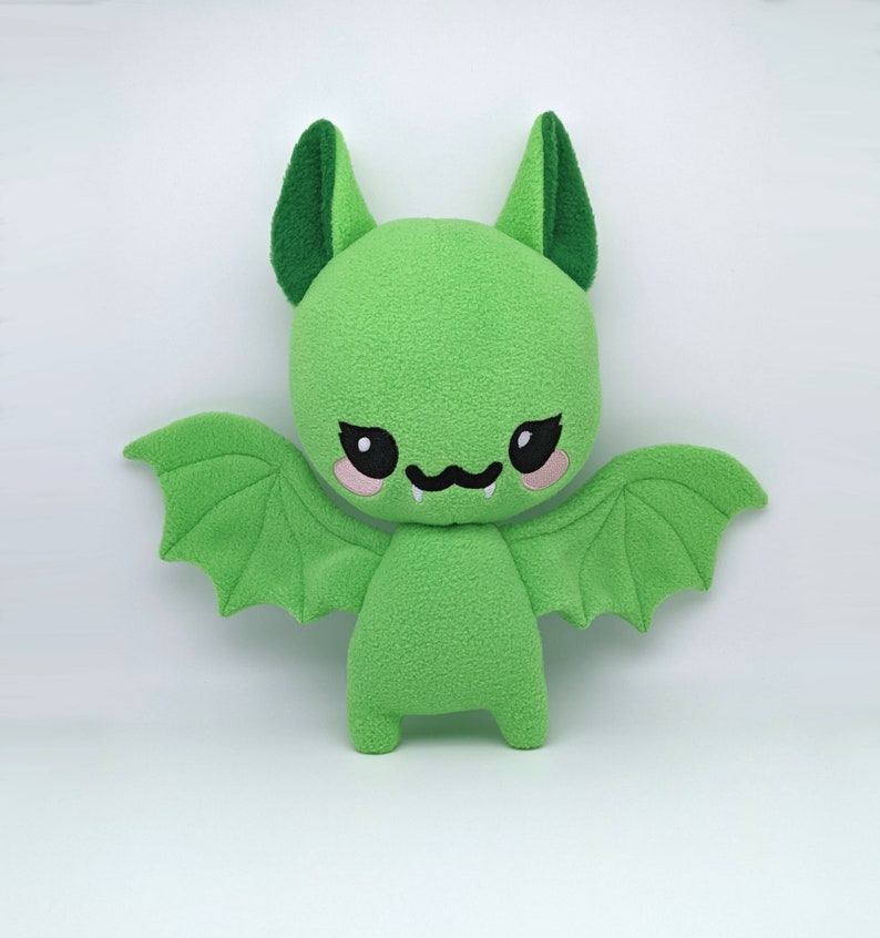 Bat Plushie Lime Green Plague Bat Plush Zombie Bat Stuffie - Etsy