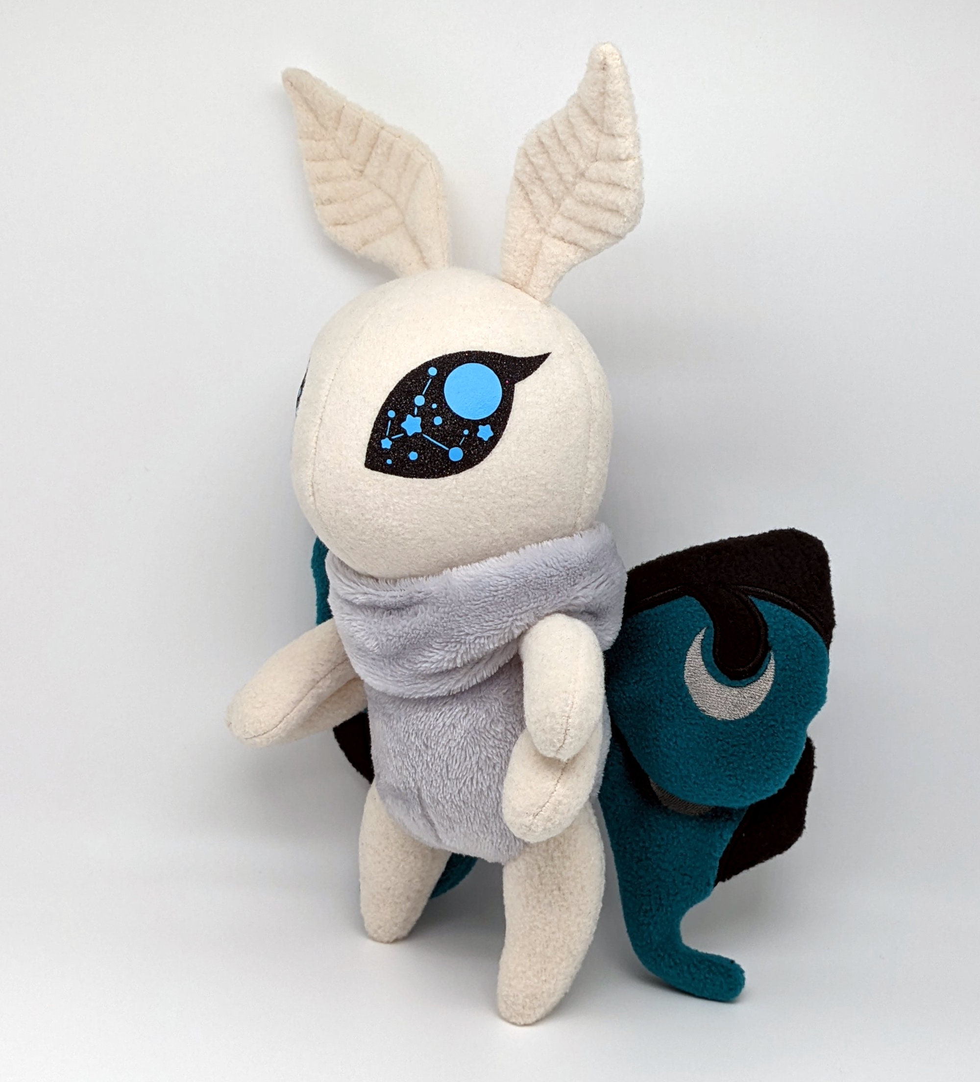 Lunar Moth Plushie Celestial Insect Stuffie Stars and Moons - Etsy