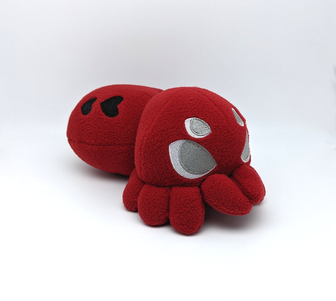 Spider Plushie Red Widow Hearts Hourglass Plush Fleece Stuffie - Etsy