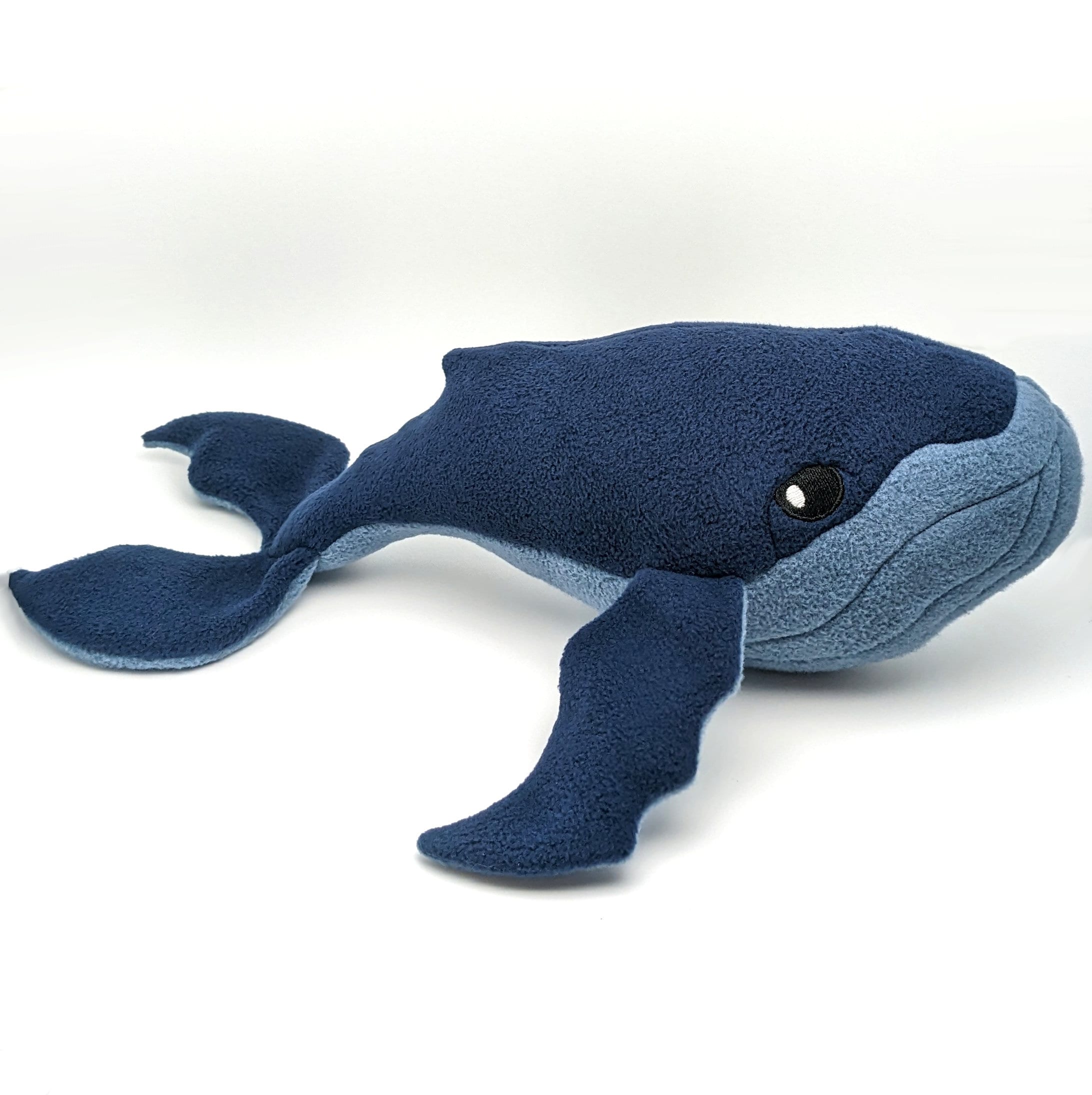 Humpback Whale Plushie Blue Whale Stuffie Plush Fleece Stuffed - Etsy