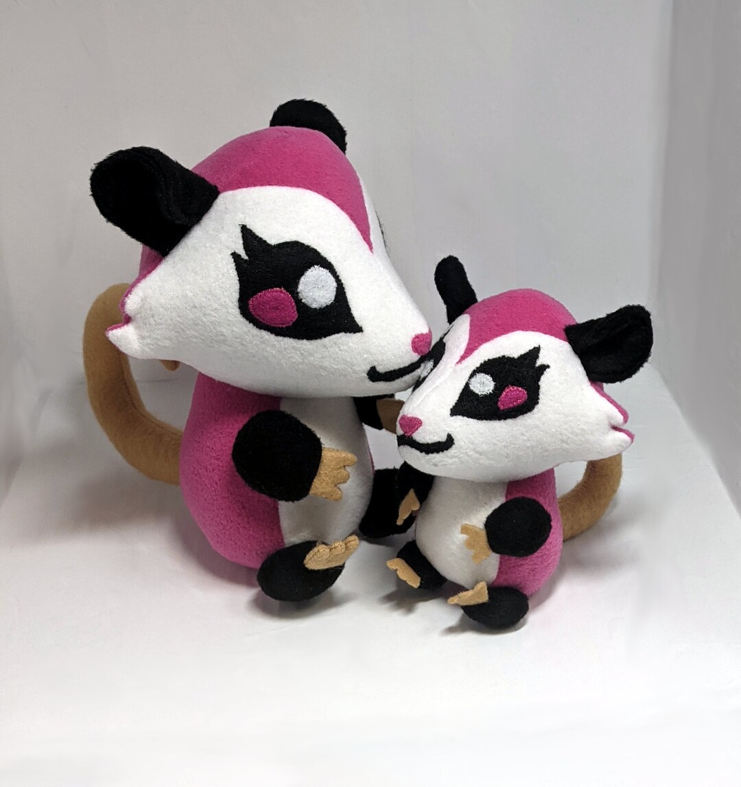 Pink Opossum Plushies Mama and Baby - Etsy