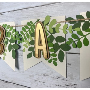 Greenery Baby Shower Banner, Custom Greenery Banner, Eucalyptus Banner ...