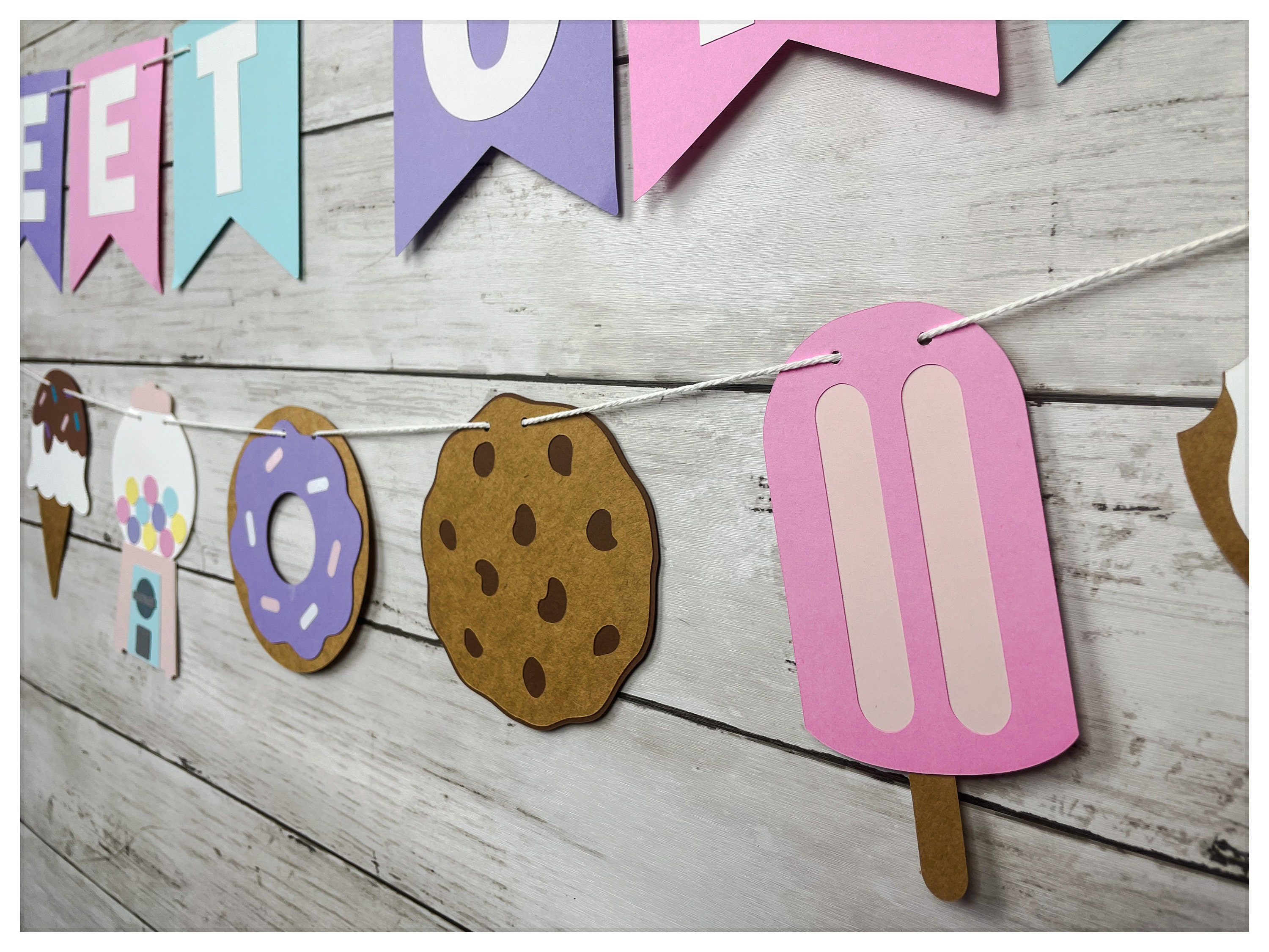 Sweet One Birthday Banner First Birthday Party Sweets - Etsy
