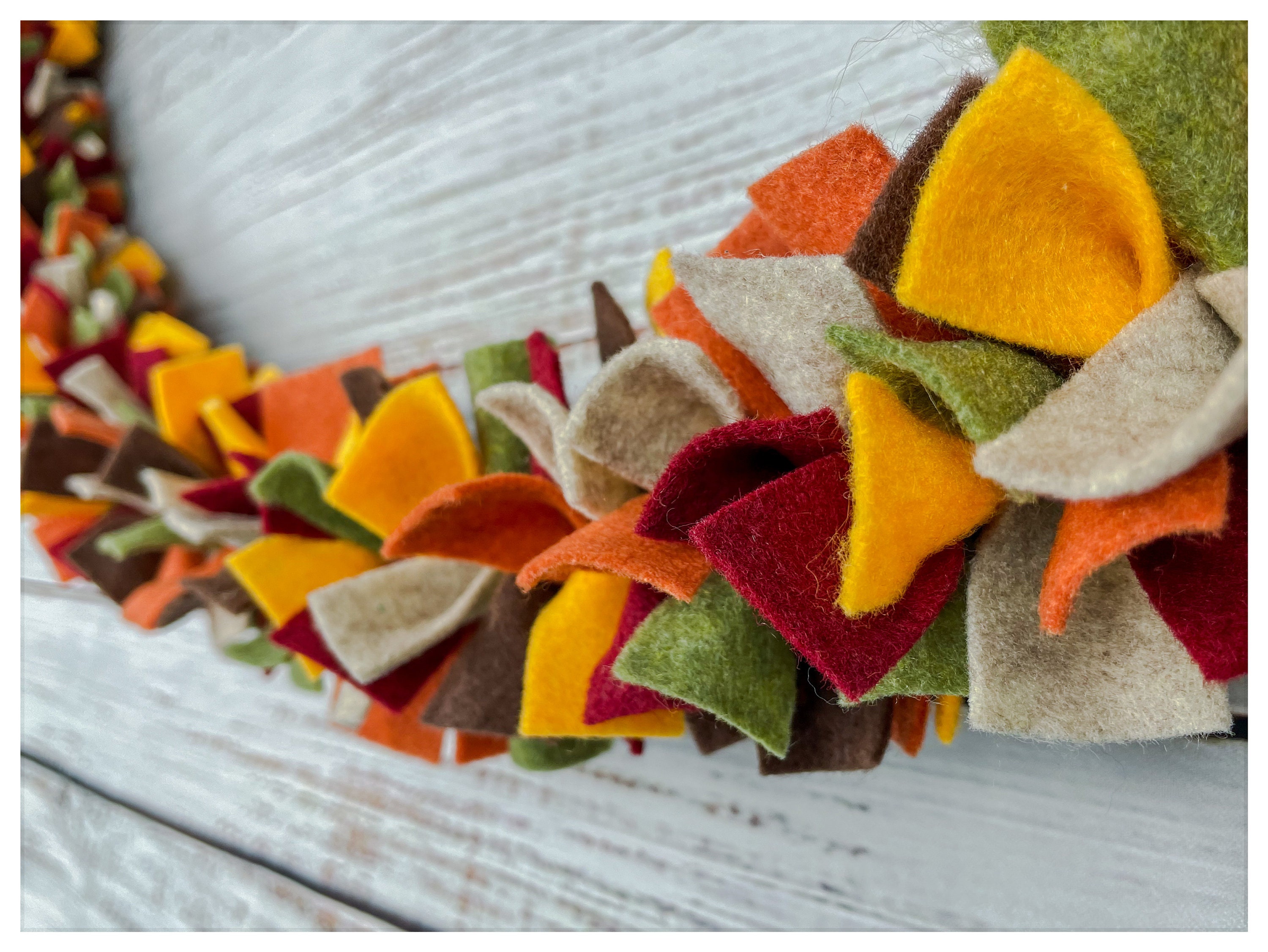 Fall Felt Garland Fall Color Garland Felt Garland Felt - Etsy