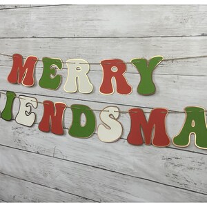 Friendsmas Banner, 70s Groovy Friendsmas Banner, Friendsmas Decor - Etsy