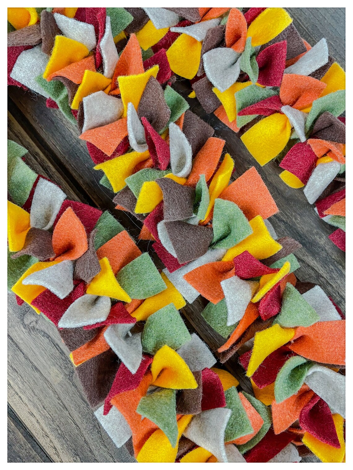 Fall Felt Garland Fall Color Garland Felt Garland Felt - Etsy