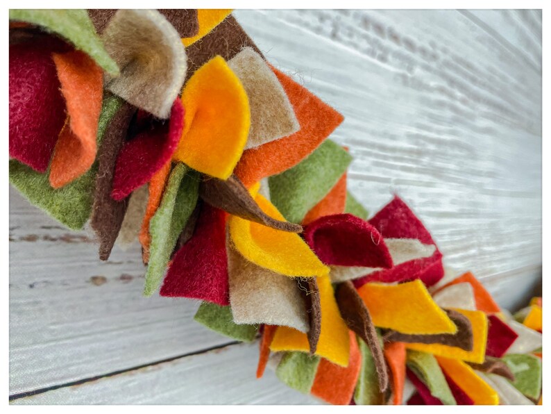 Fall Felt Garland Fall Color Garland Felt Garland Felt - Etsy
