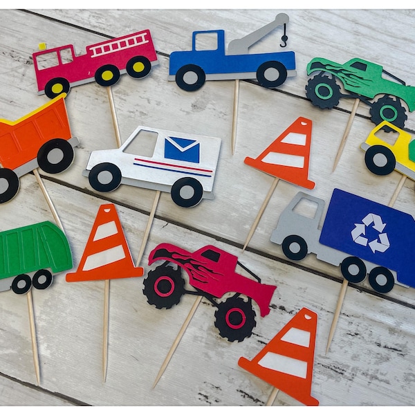 Truck Cupcake Topper - Etsy