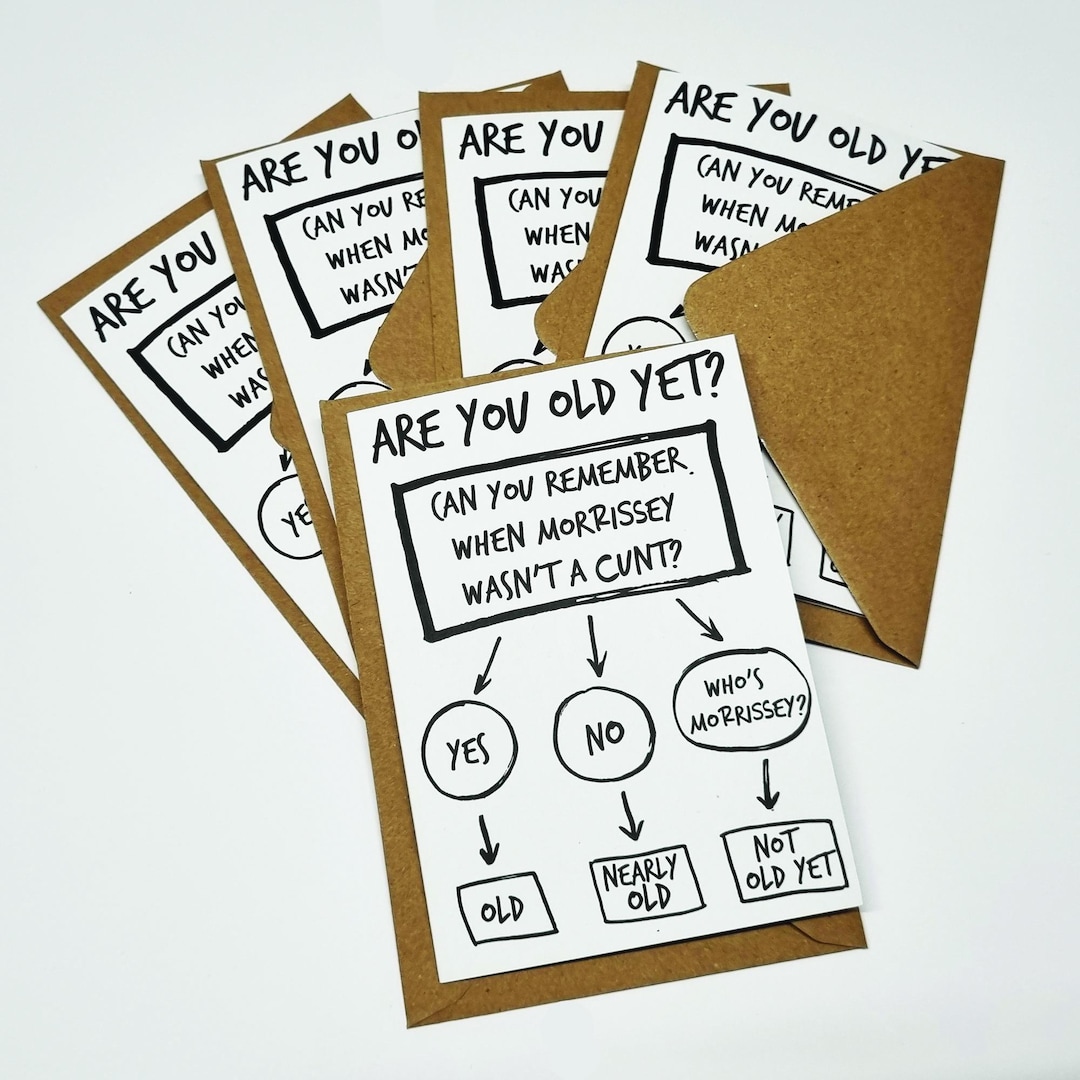 Are You Old Yet? Birthday Cards (5 Pack) - Etsy