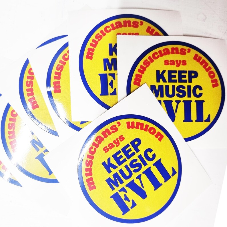 Keep Music Evil Vinyl Sticker - Etsy