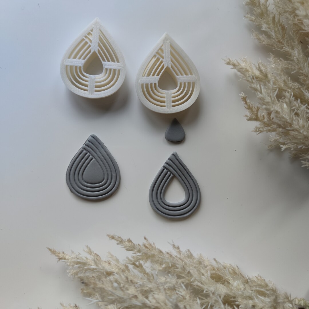 Polymer Clay Cutter Set Cookie Cutter Embosser FIMO - Etsy