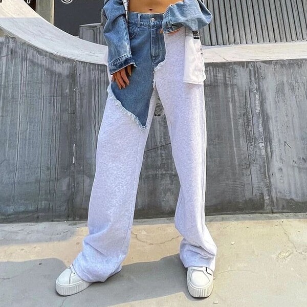 Patchwork Pants - Etsy