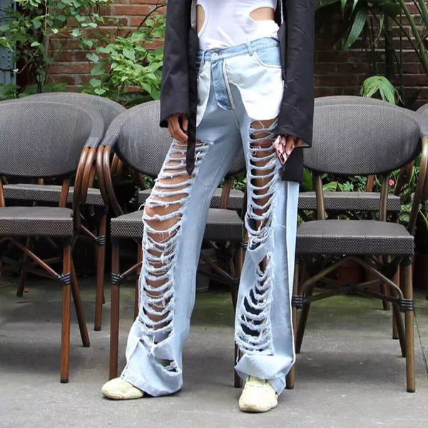 Fake Jeans - Etsy