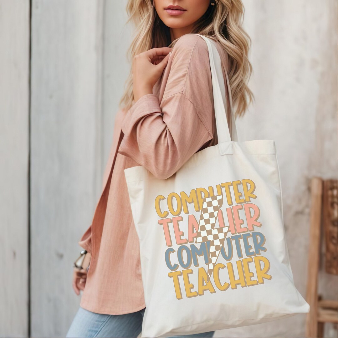 Computer Teacher Tote, Computer Teacher Gift, Computer Lab, Technology ...