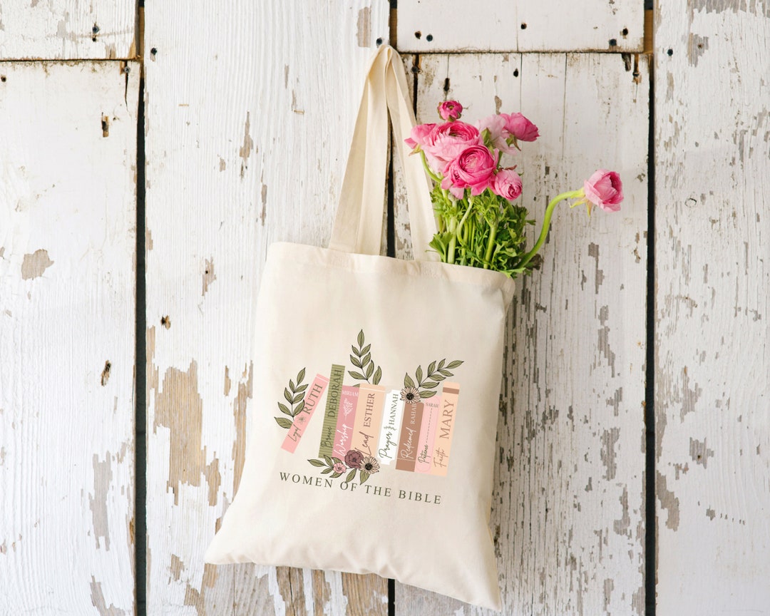 Bible Tote Women of the Bible Cotton Canvas Tote Bag Bible Books Tote ...