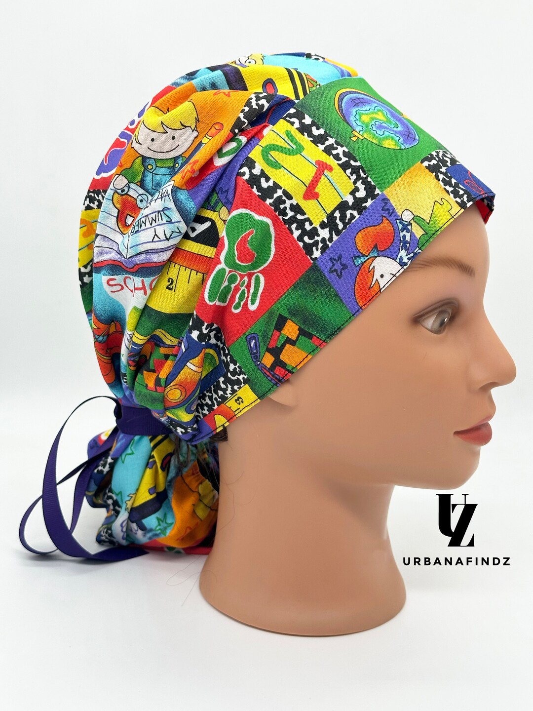 Kindergarden School Children Ponytail Scrub Capsurgical Cap Medical ...