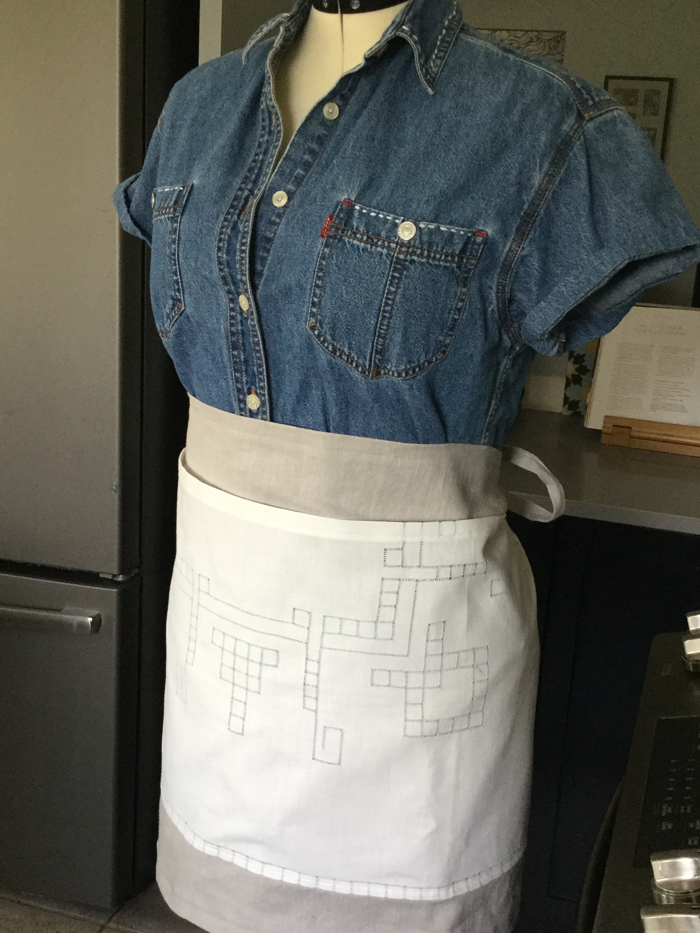 Cocktail Apron Half Apron Linen Apron Sommelier Apron - Etsy