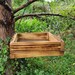 Screened Bird Feeder With Torched Wood Boarder and Chain With S Hook ...
