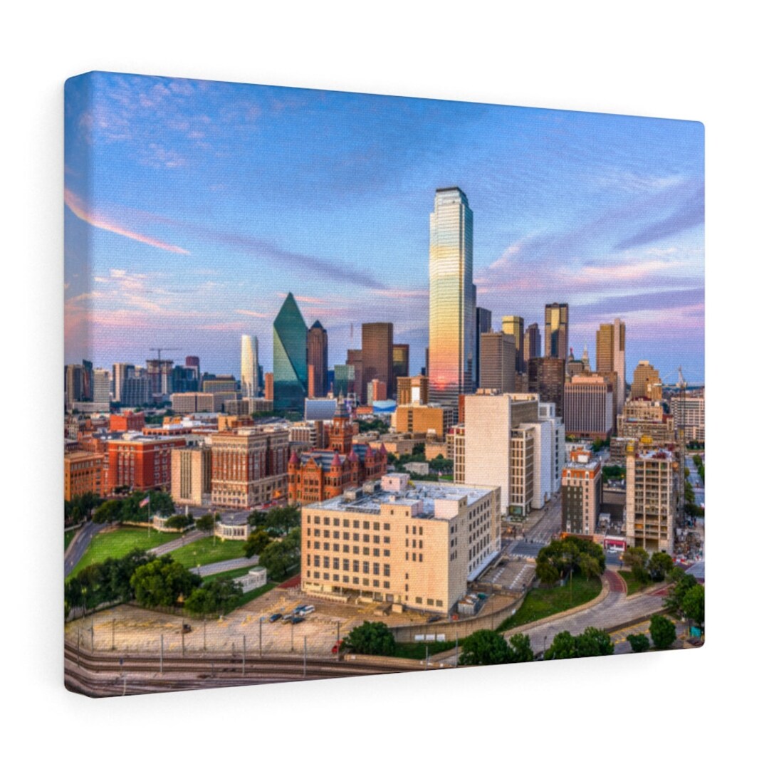 Downtown Dallas Canvas / Poster Print, Dallas Texas - Etsy