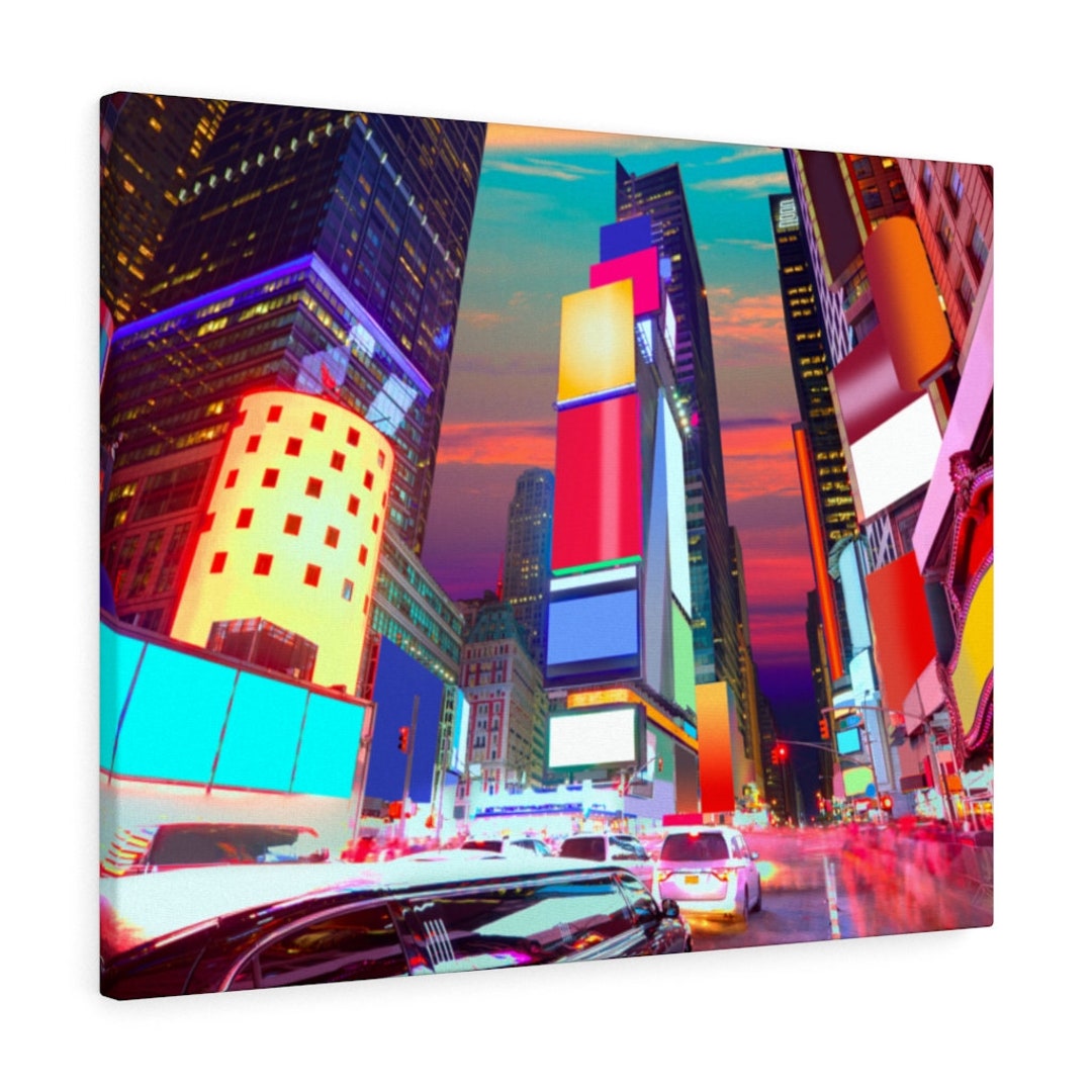 Times Square Canvas / Poster Print, New York - Etsy