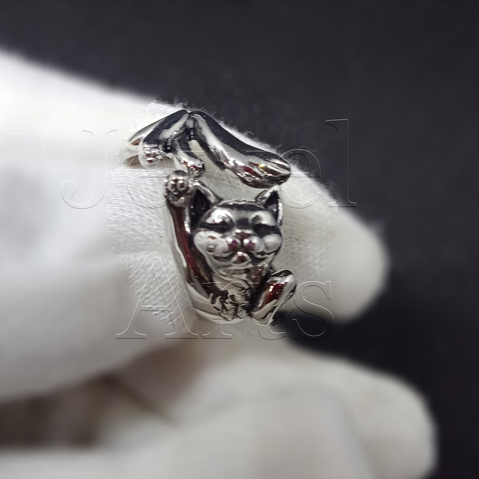 Cat Ring Engagement Rings Promise Wedding Ring Sterling - Etsy