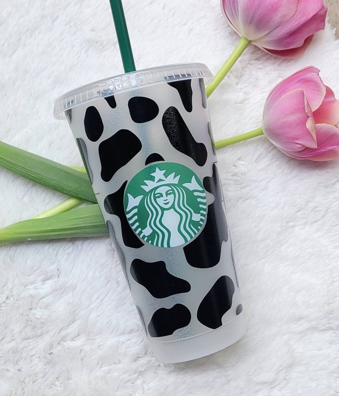 Cow Animal Print Starbucks Custom Cold Cup / Cow Print Personalized ...