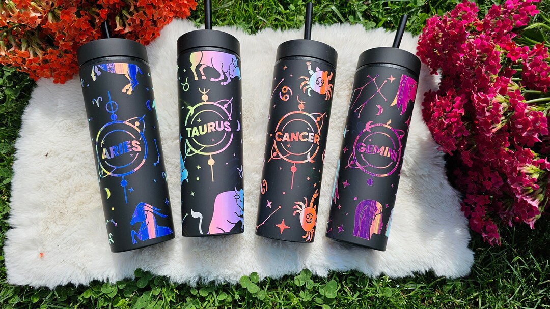 Star Sign Zodiac Tumbler Gemini Coffee Cup Taurus Cup Aries Gift Cancer ...
