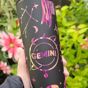 Star Sign Zodiac Tumbler Gemini Coffee Cup Taurus Cup Aries Gift Cancer ...