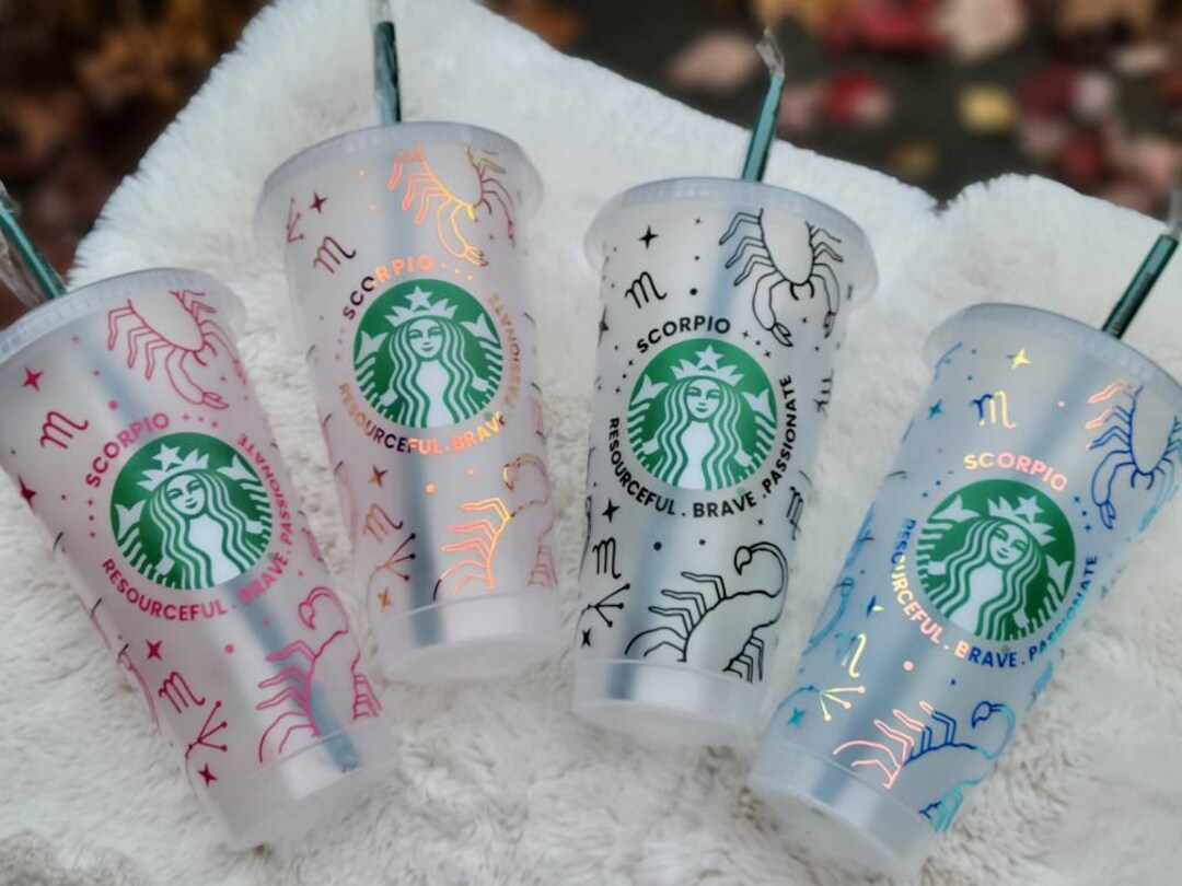 Scorpio Zodiac Sign Cold Cup Star Sign Cup Zodiac Venti Cold Cup ...