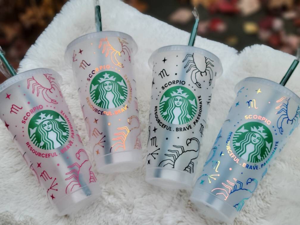 Scorpio Zodiac Sign Cold Cup Star Sign Cup Zodiac Venti - Etsy