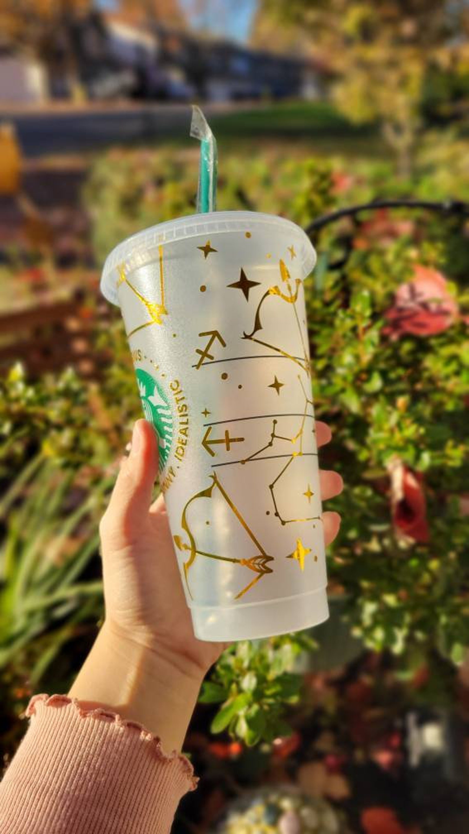 SAGITTARIUS Zodiac Sign Cold Cup Star Sign Starbucks Cup - Etsy
