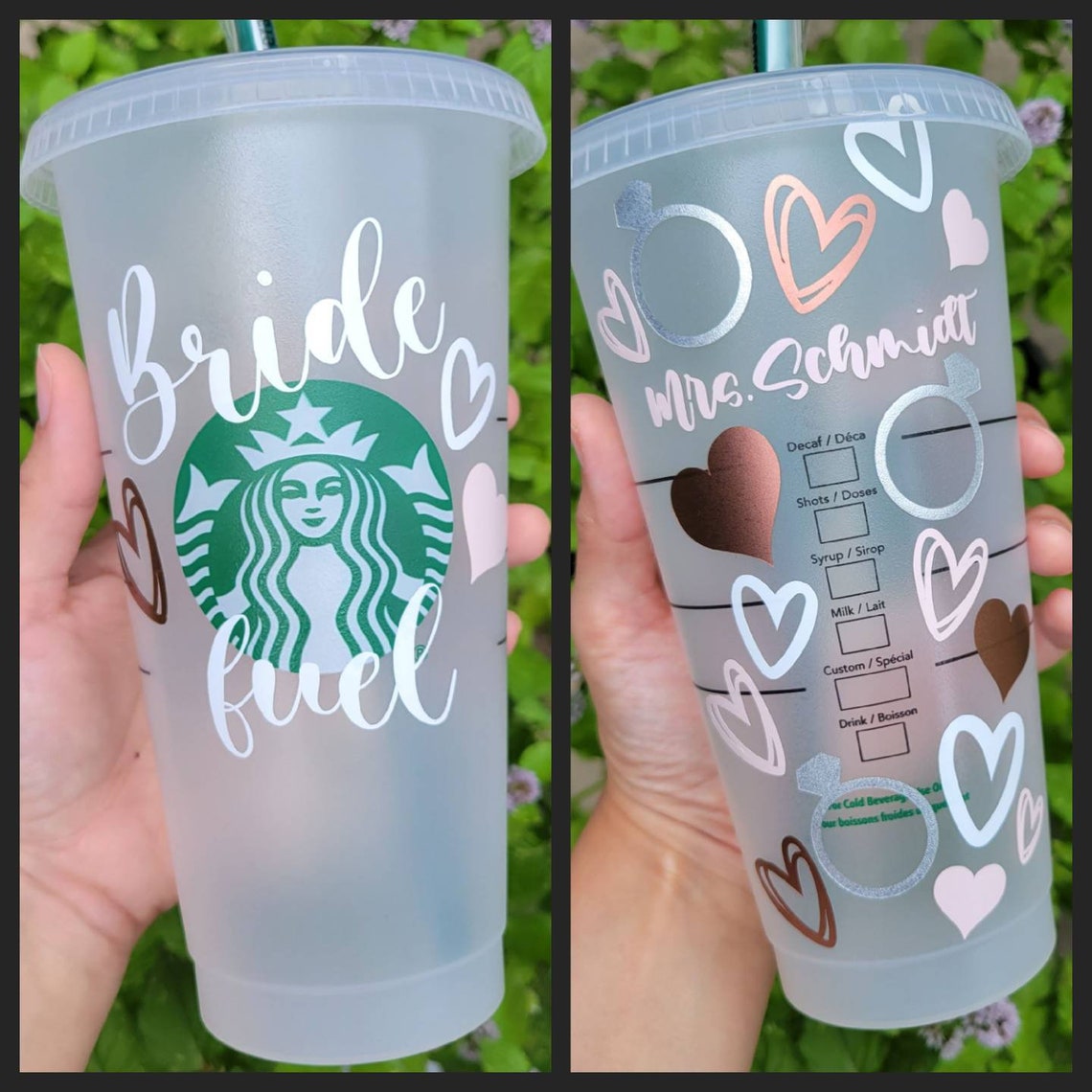 Starbucks Bride Fuel Cup Engagement Starbucks Tumber - Etsy