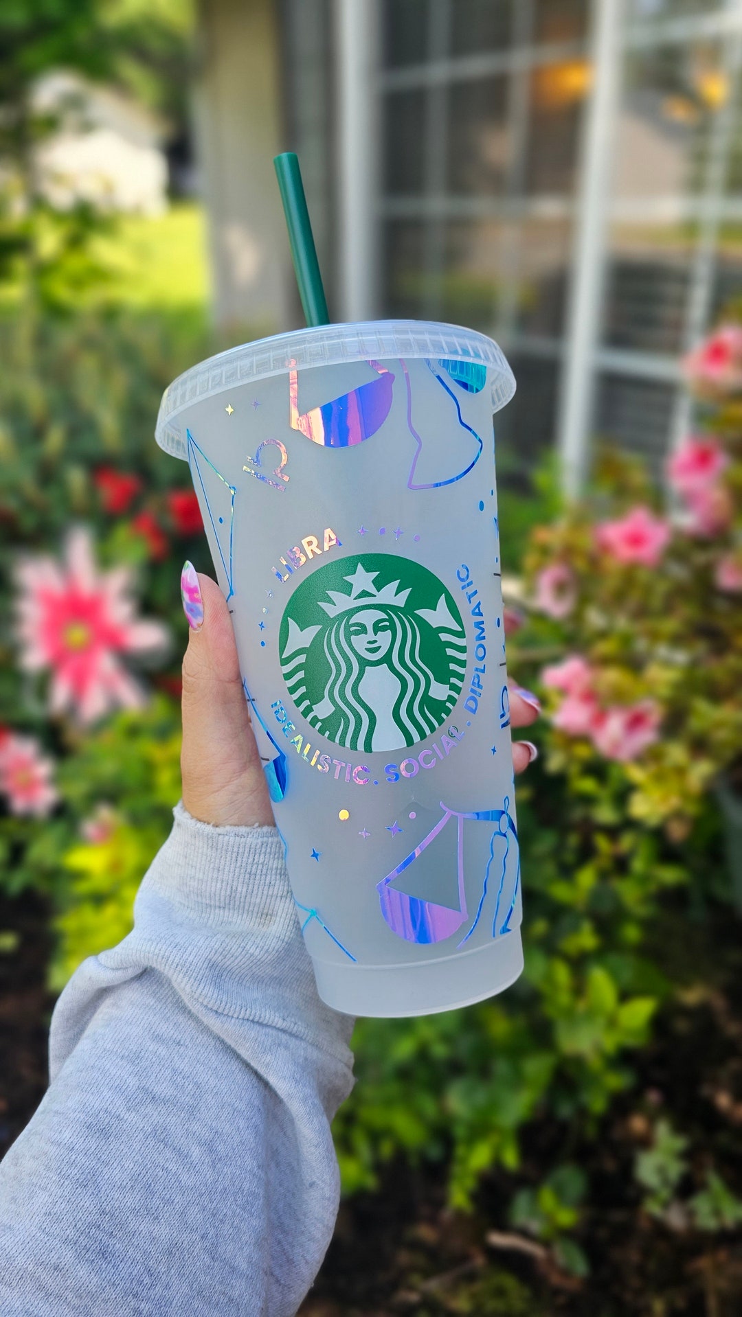 Libra Zodiac Sign Cup Star Sign Starbucks Cup Zodiac Gift Libra Coffee ...
