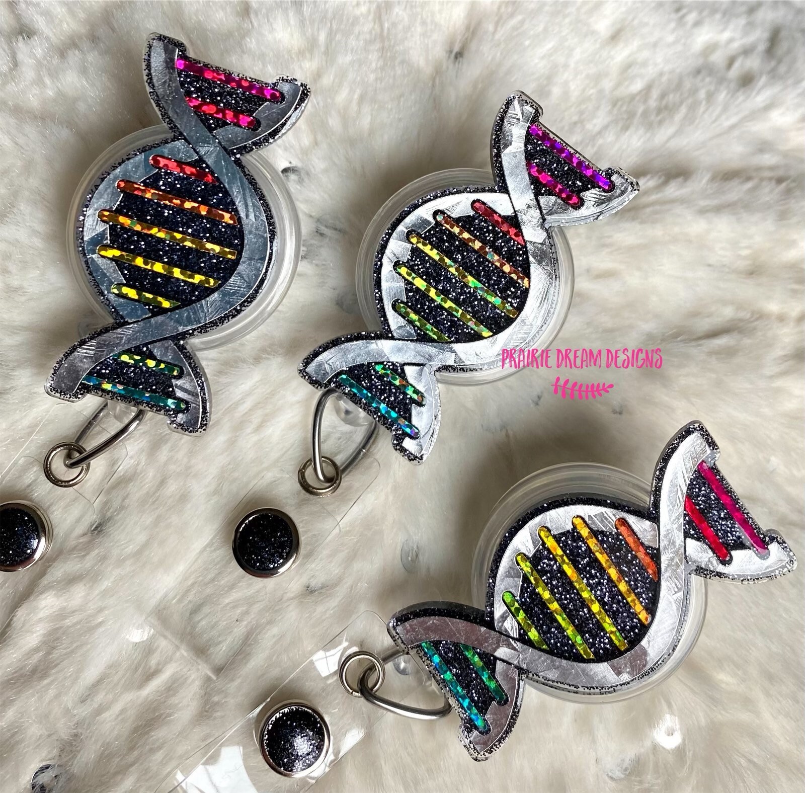 DNA Strand Badge Reel Genetic Lab Badge Reel Lab Week Gift - Etsy