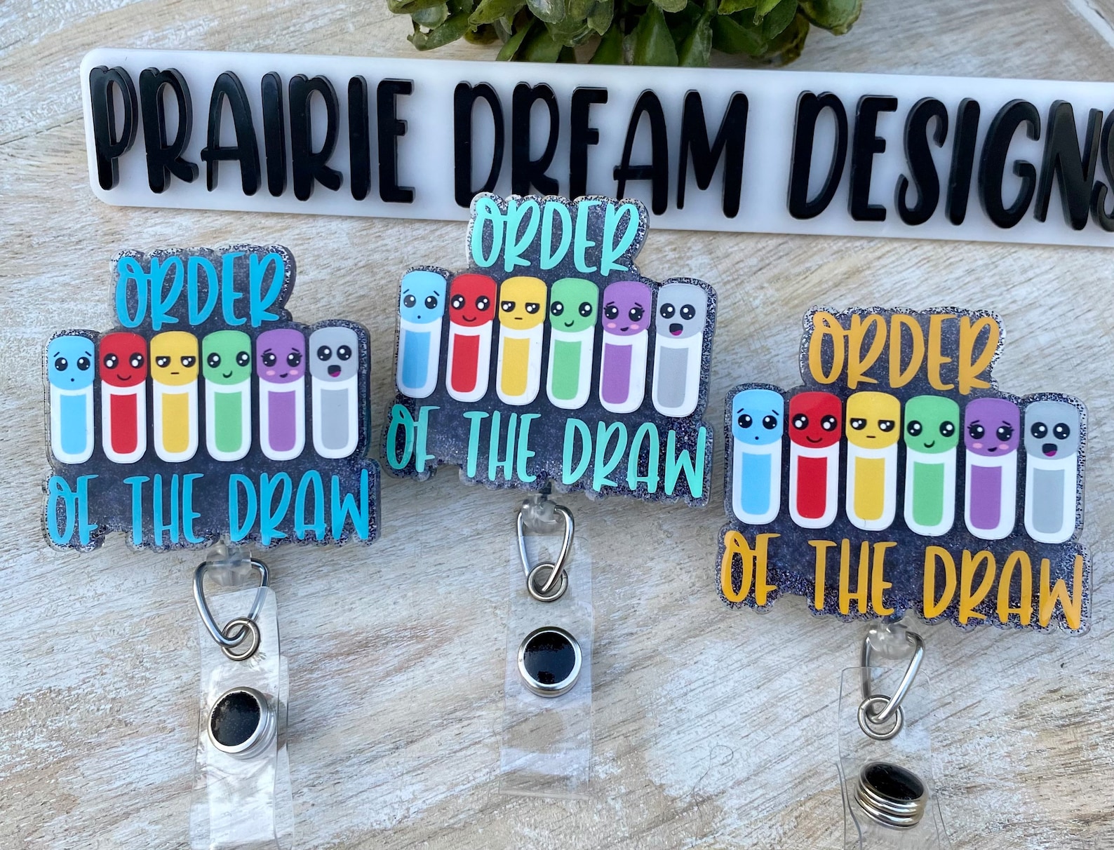 Lab Order of Draw Badge Reel Phlebotomist Badge Reel MLT - Etsy