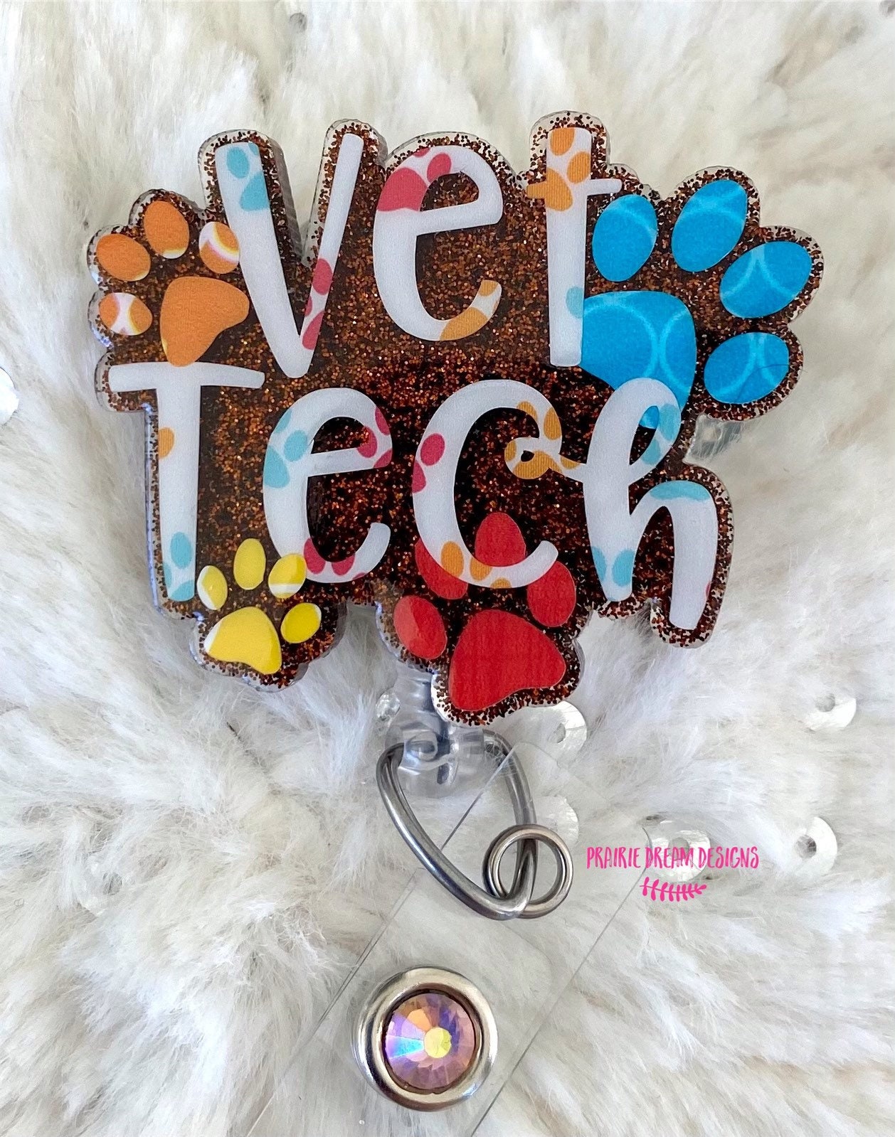 Vet Technician Badge Reel Vet Tech Veterinary Appreciation - Etsy UK