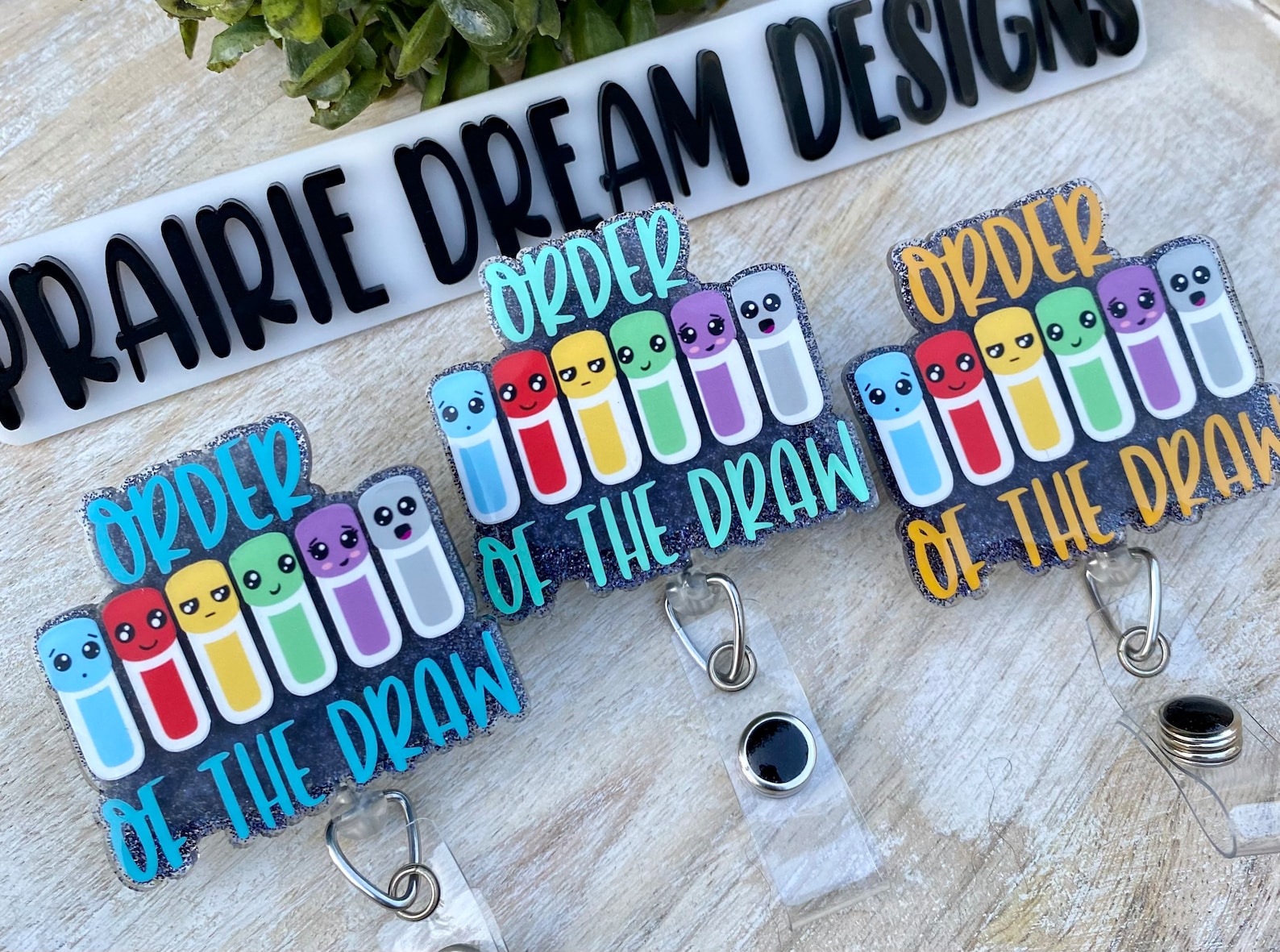 Lab Order of Draw Badge Reel Phlebotomist Badge Reel MLT - Etsy