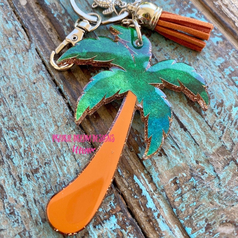 Tree Keychain - Etsy