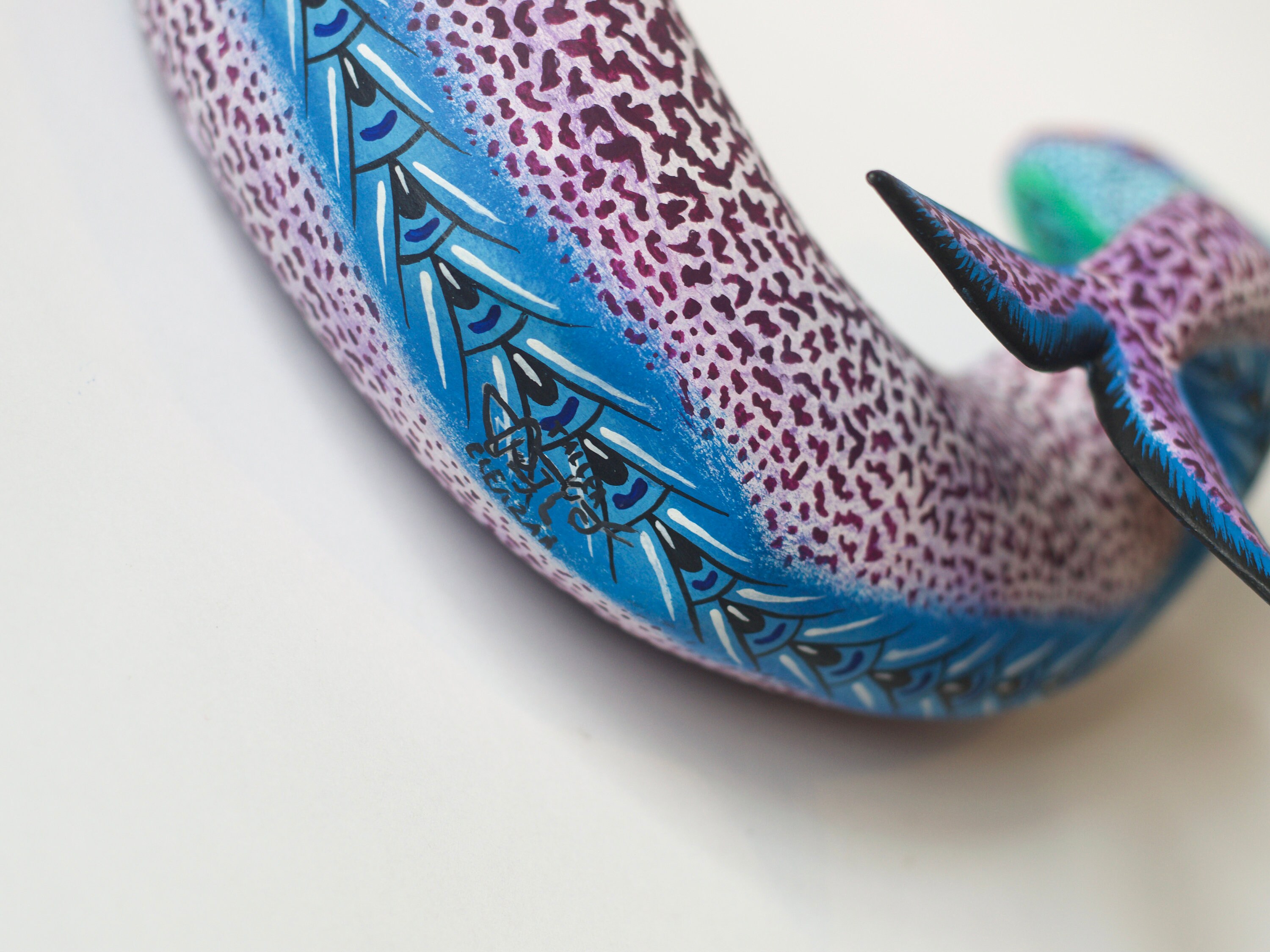 Narwhal Mom and Baby Alebrije - Oaxaca Woodcarving by Eleazar - Etsy