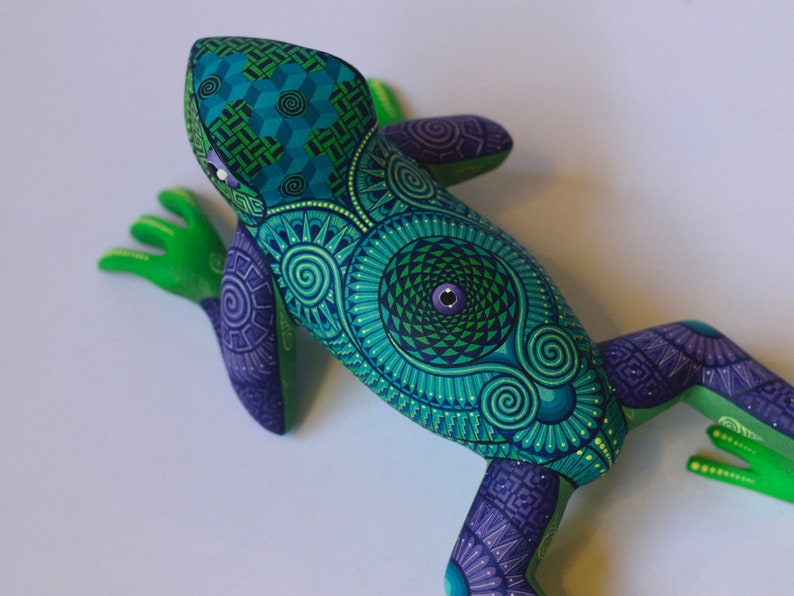 Frog From Zapotec Calendar Collection Alebrije Oaxaca - Etsy