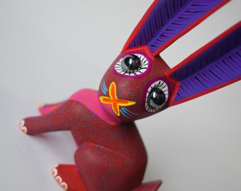Rabbit With Wings Alebrije Oaxaca Woodcarving by Zeny - Etsy