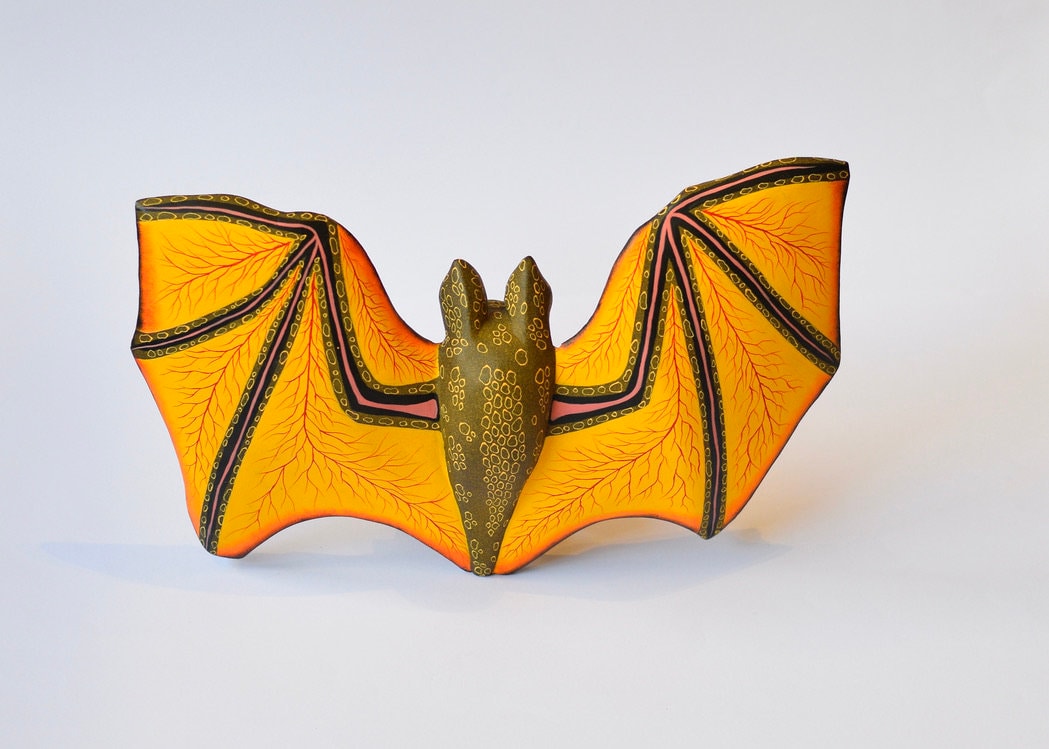 Bat Alebrije - Oaxaca Woodcarving by Taller Eleazar - Etsy