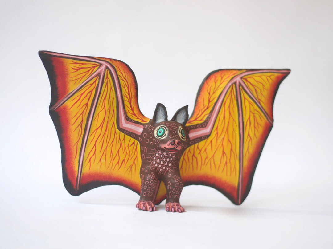 Bat Alebrije - Oaxaca Woodcarving by Eleazar - Etsy