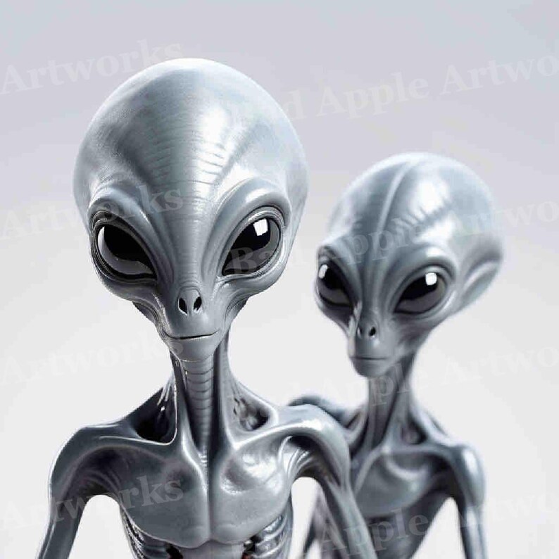 3I Atlas Grey Alien PNG File - Etsy