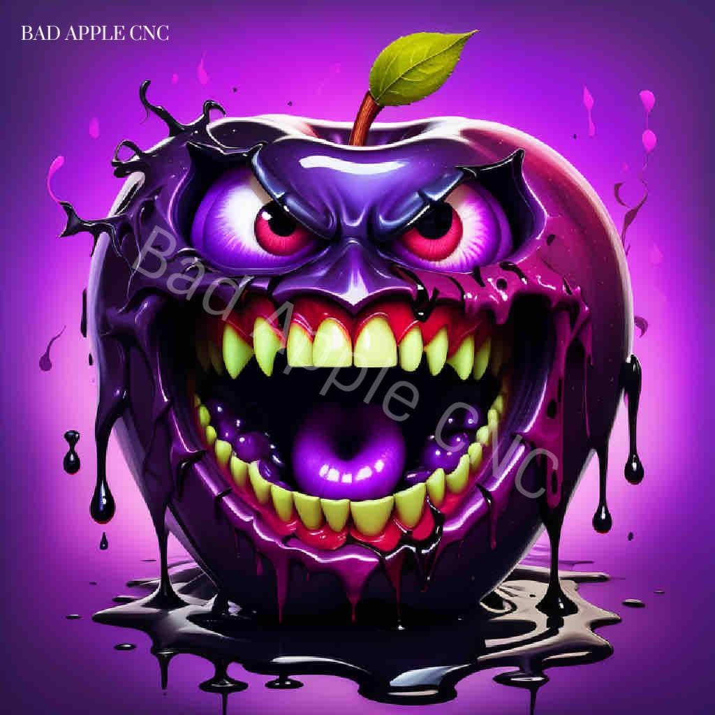 Rotten Apple Bad Apple Creepy PNG File - Etsy