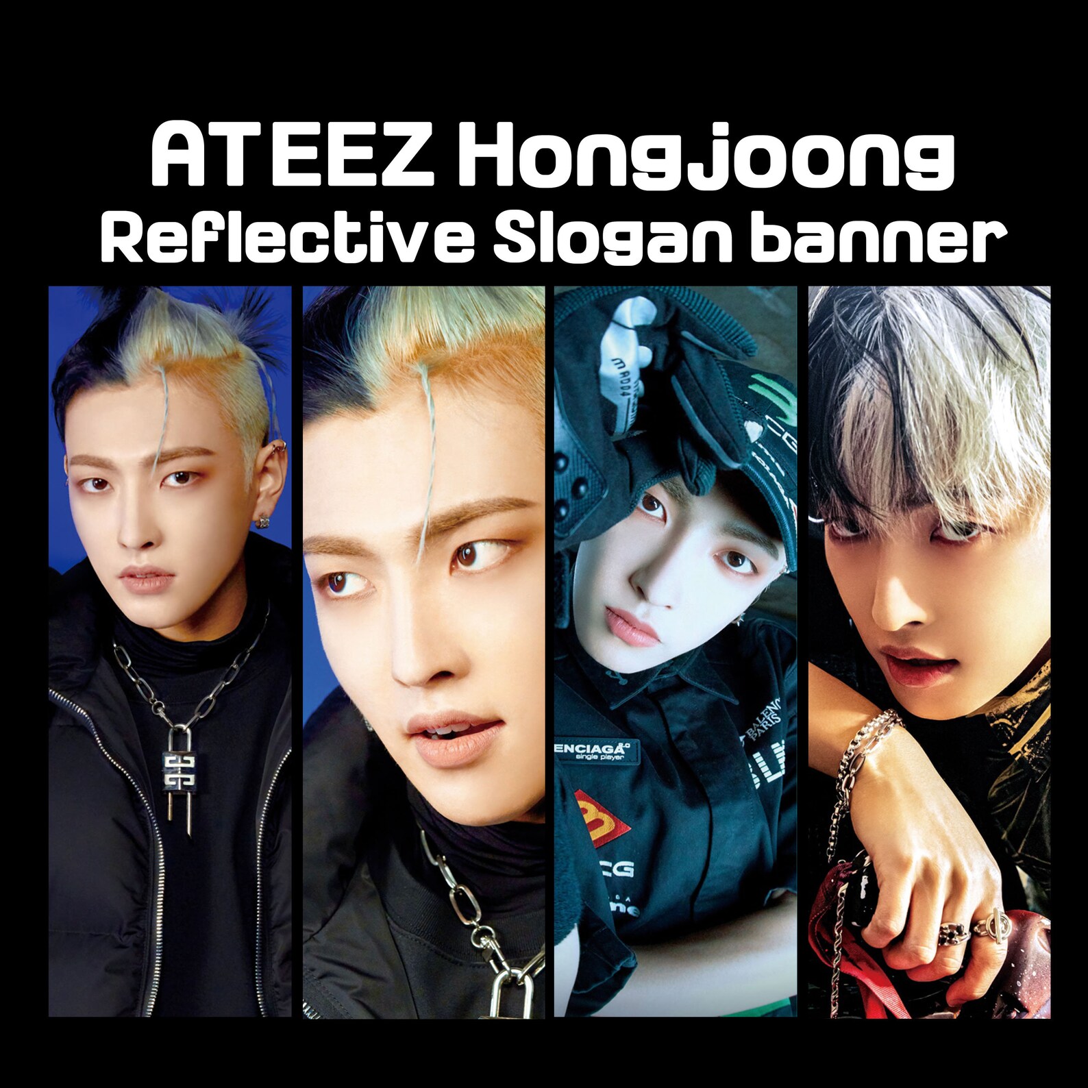 Ateez Hongjoong Reflective Slogan Banner - Etsy