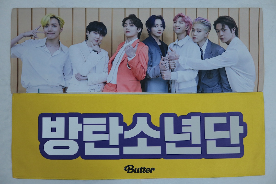BTS All Member's Slogan Banner | Butter Version - Etsy