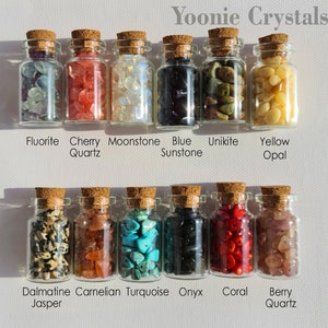 Crystal Chips in Jars | 30 Varieties | Spell Jars | Natural Crystal ...