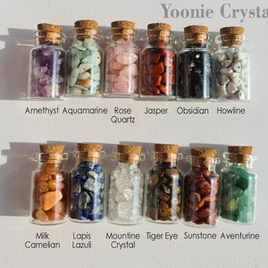 Crystal Chips in Jars | 30 Varieties | Spell Jars | Natural Crystal ...